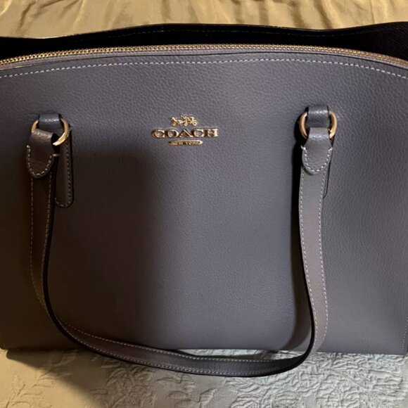 Coach | Bags | Coach Large Gray Purse Tote Shoulder Bag | Poshmark